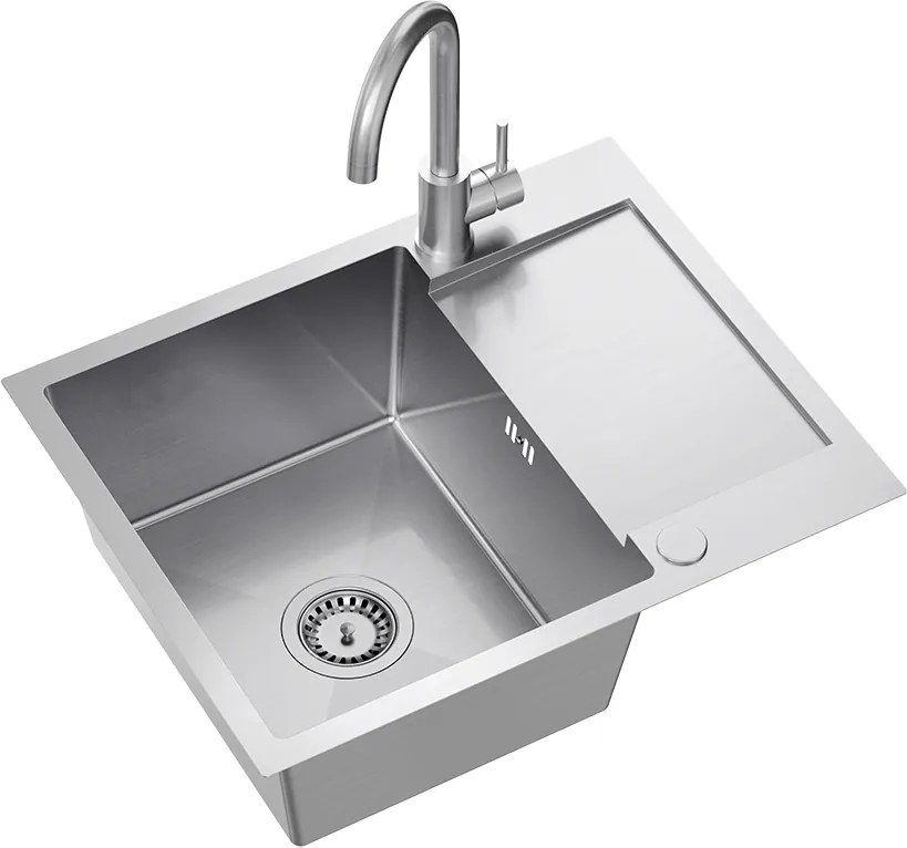 Kuchyňský nerezový dřez QUADRON LUKE 116 + BATERIE 60x48x20 cm