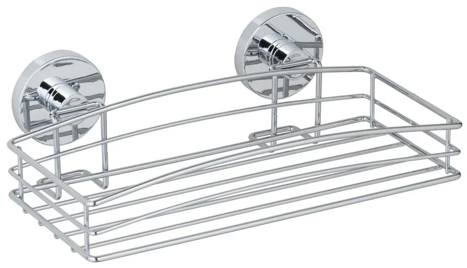 WENKO 20883100-Polička VACUUM-LOC RUND STAH 26x15,3 cm lesk. chrom 20883100
