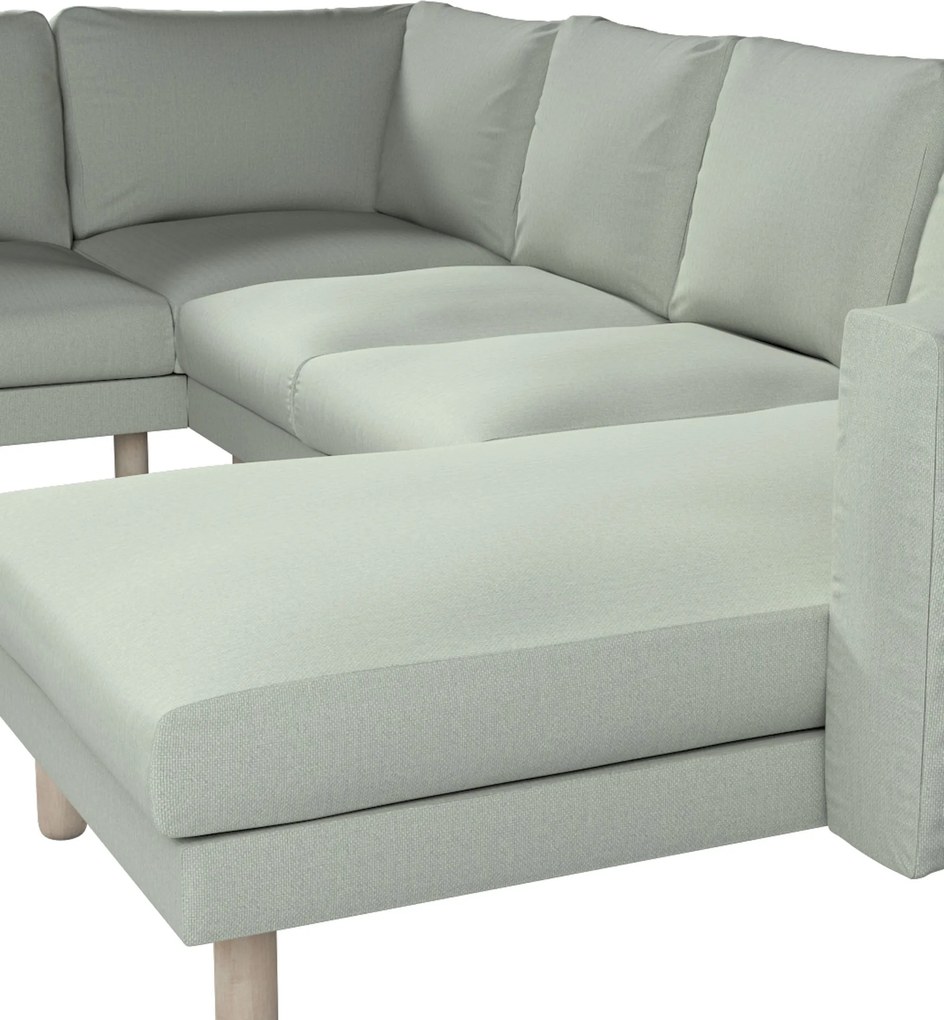 Potah na pohovku IKEA Norsborg rohová, 5-místná se šezlongem barva modrá látka pletený vzor