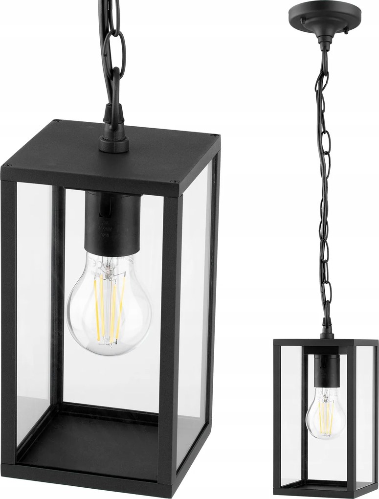 Zahradní Led lampa Závěsné venkovní svítidlo Lampa Zwis E27 IP44 Grafit