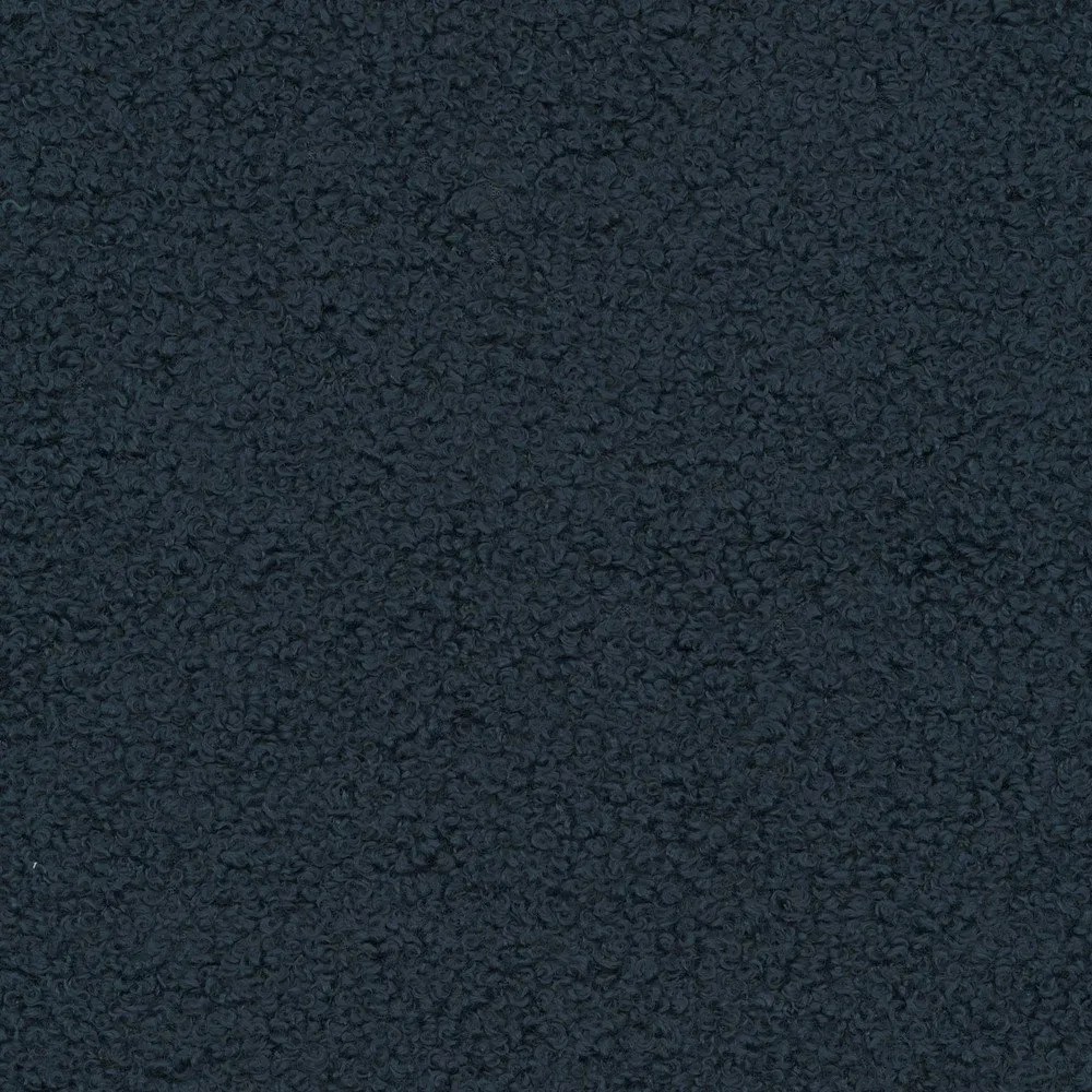 Tmavě modré křeslo z textilie bouclé Chuck – Micadoni Home