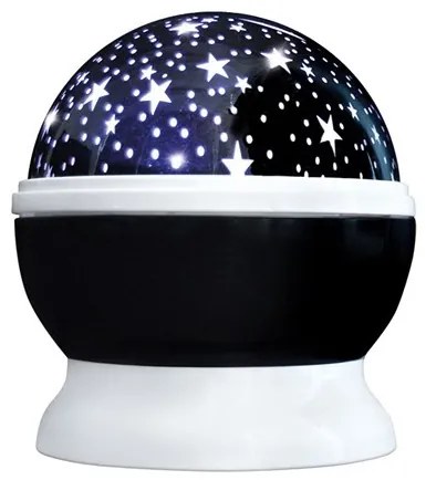 SOLIGHT LED vánoční projekční koule, RGB - multicolor, 9 režimů, otáčení, USB, 4x AAA
