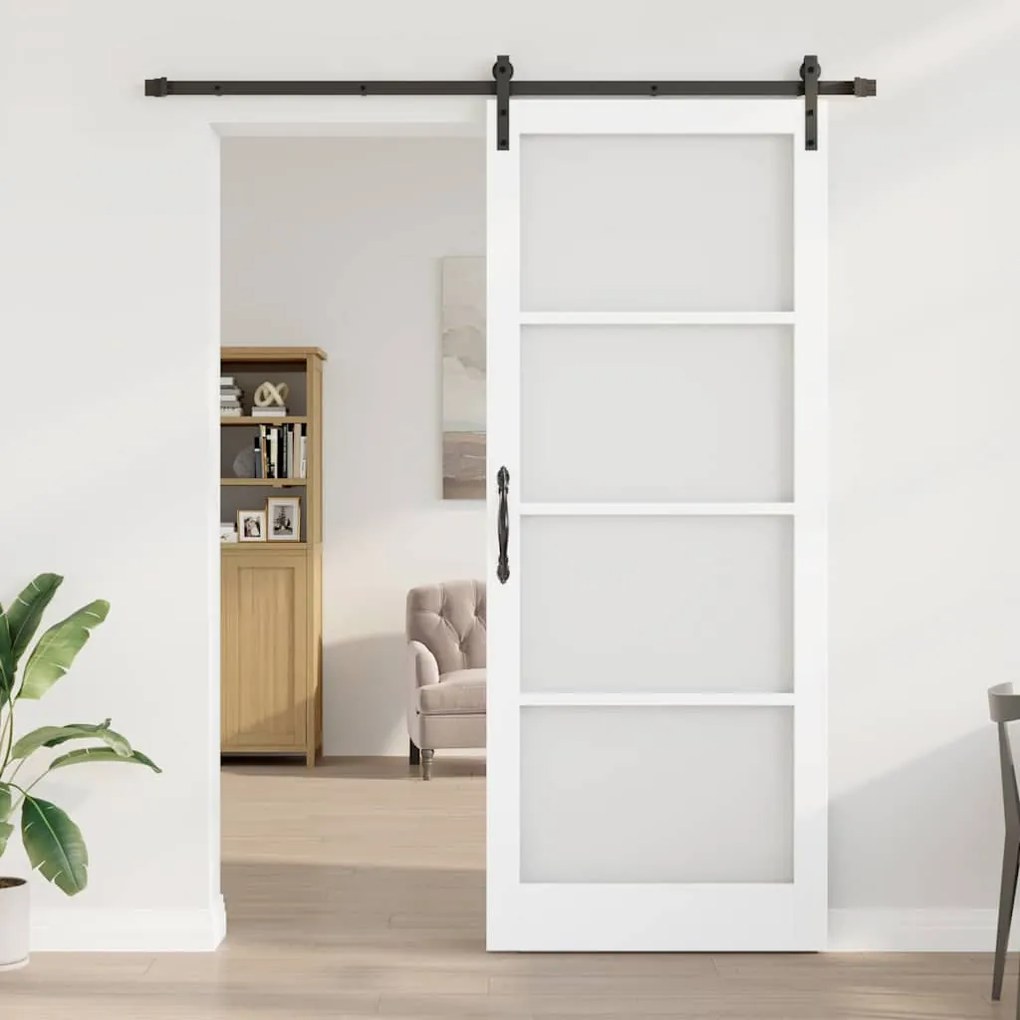 Posuvné dveře ORKDAL Bílá a černá 93 x 232 cm 3331872
