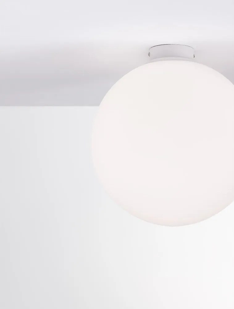 Bílé skleněné stropní svítidlo Nevoso – Nova Luce