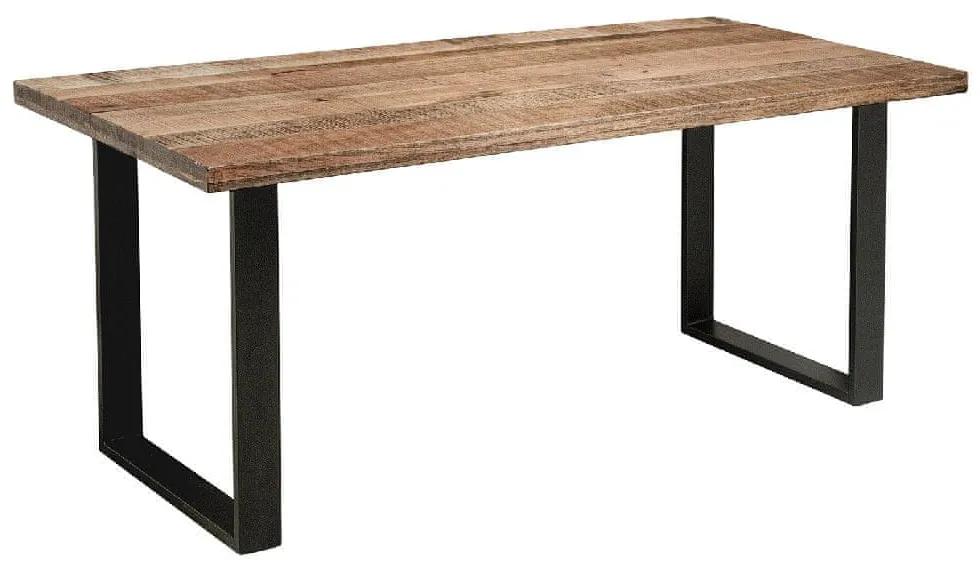 Massive home Jídelní stůl z mangového dřeva Metal II 50