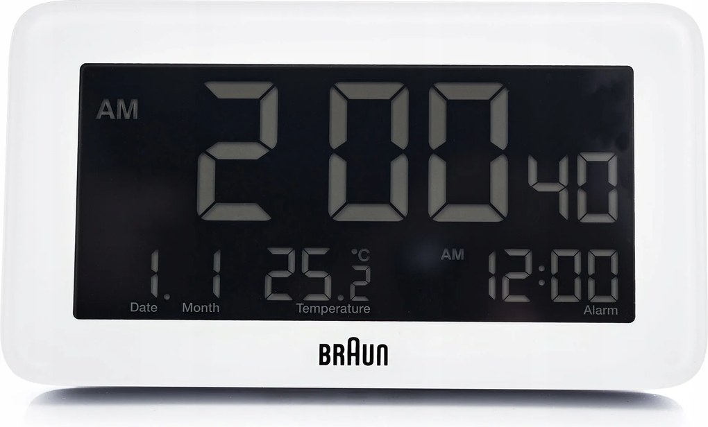 Budík Braun BC10W-RC Alarm Automatické Podsvícení Dcf