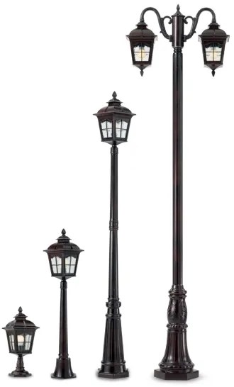 Redo 9652 - Venkovní lampa YORK 1xE27/70W/230V IP44 hnědá
