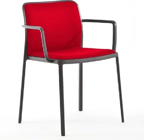 Kartell designové židle Audrey Armchair soft černá