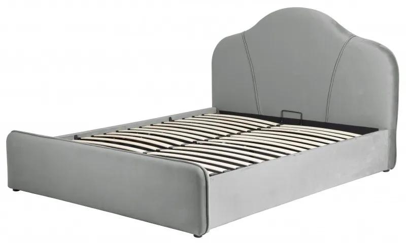 Čalouněná postel Helmer 160x200 šedá