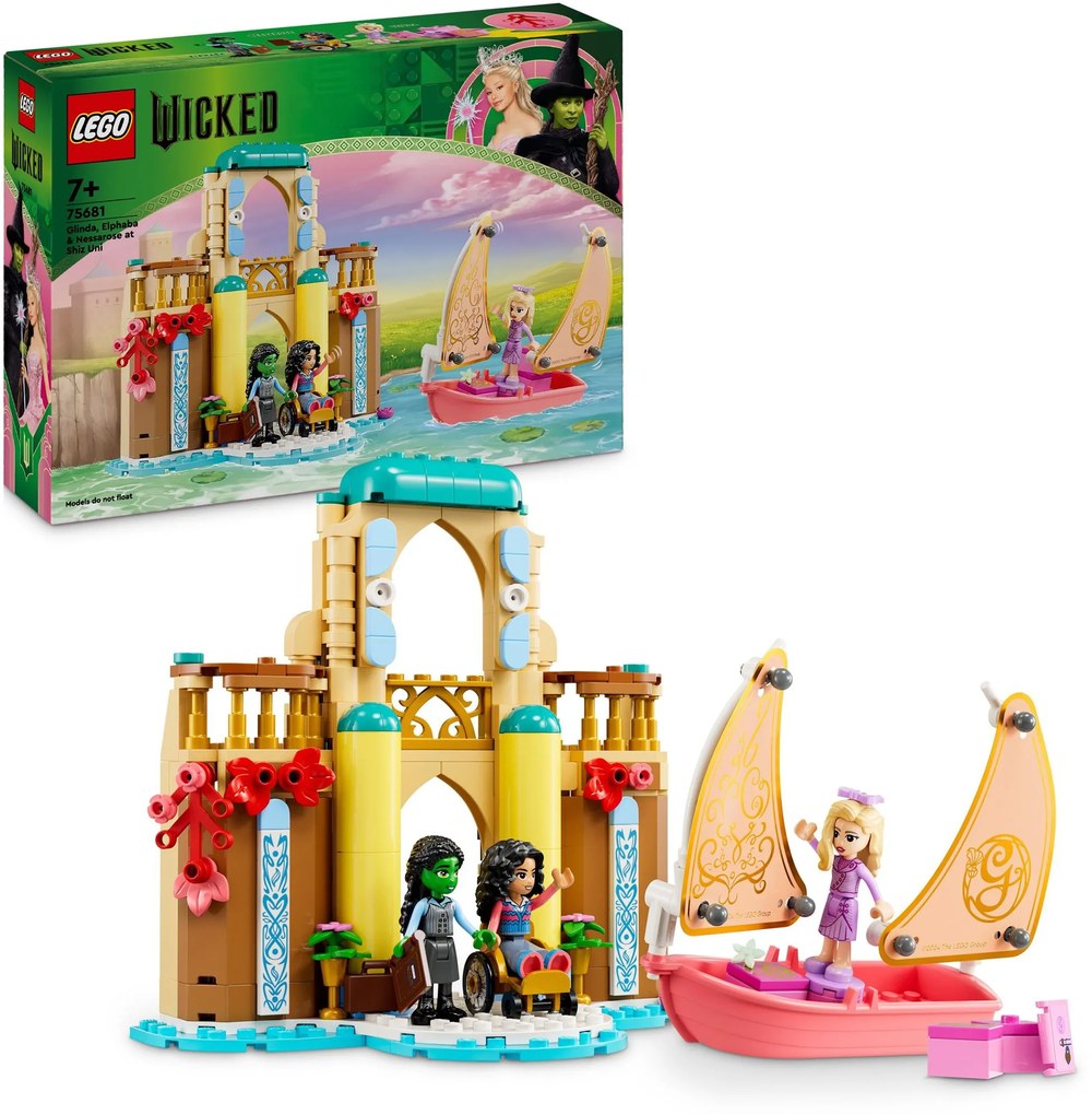 Lego stavebnice lego wicked 75681 glinda, elphaba a nessarose na shiz univerzitě