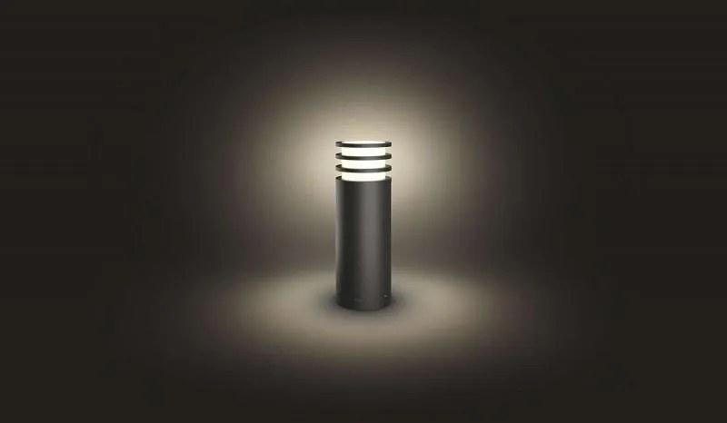 PH 17402/93/P0 Hue White Venkovní sloupkové svítidlo Philips Lucca 17402/93/P0 antracitové, 2700K, 40cm - PHILIPS HUE (915005561301)