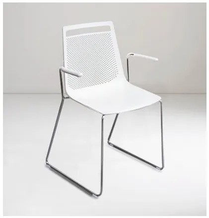 Gaber Plastová židle s područkami AKAMI SS Barva kostry bílá kostra Barva plastu Gaber limeta 35