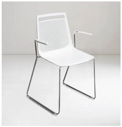 Gaber Plastová židle s područkami AKAMI SS Barva kostry bílá kostra Barva plastu Gaber šedá 14