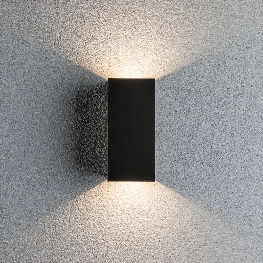 P 94325 Venkovní nástěnné svítidlo Flame 2x5,8W IP44 3.000K antracit 230V - PAULMANN