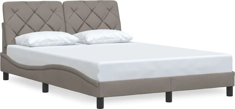 Rám postele bez matrace taupe 140 x 200 cm textil 3310605