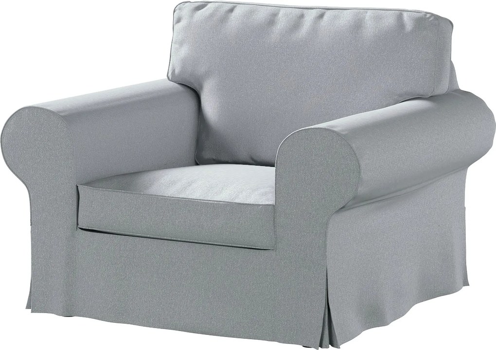 Potah na křeslo IKEA Ektorp barva šedá látka pletený vzor