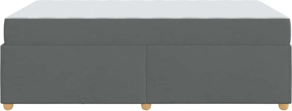 Rám postele s matrací Tmavě šedá 120 x 200 cm textil 3399350
