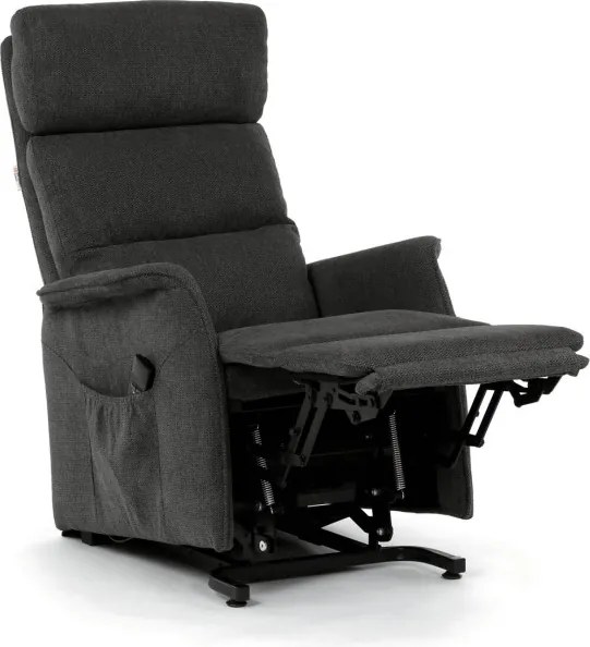 Polohovací křeslo šedé, elektrické TV-L8960 GREY2