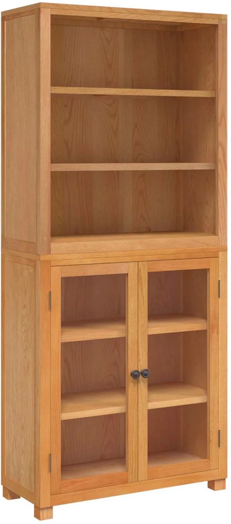 Sada úložného nábytku s policí 2 ks Přírodní 80 x 35 x 185 cm 3328624