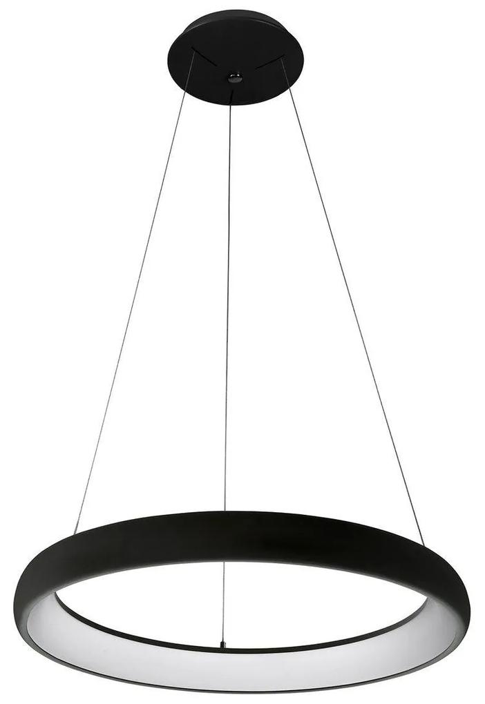 LED závěsné svítidlo ALESSIA, černé, 50W Italux Alessia 5280-850RP-BK-3