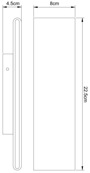 Globo 41751-8W - LED Nástěnné svítidlo SIEGFRIED LED/8W/230V