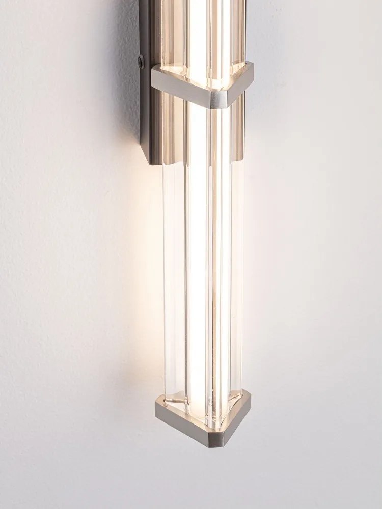 Matně černé/v matně stříbrné barvě kovové LED stmívatelné nástěnné svítidlo Pheme – Nova Luce