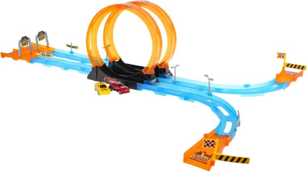 Závodní dráha Sharp Loop se 2 autíčky 31 ks