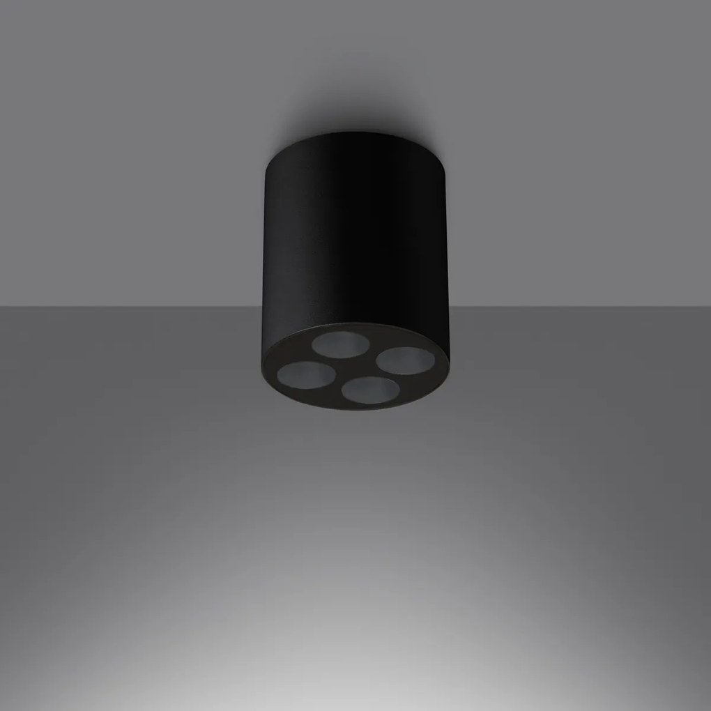 Sollux Lighting Stropní svítidlo ZOE černé LED