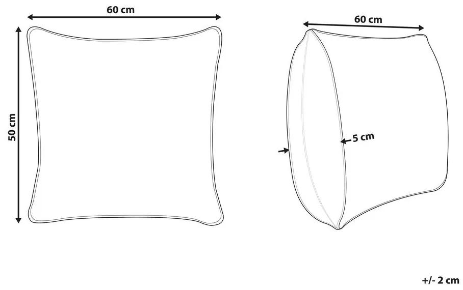 Polštář z mikrovlákna s vysokým profilem 50 x 60 cm ERRIGAL Beliani