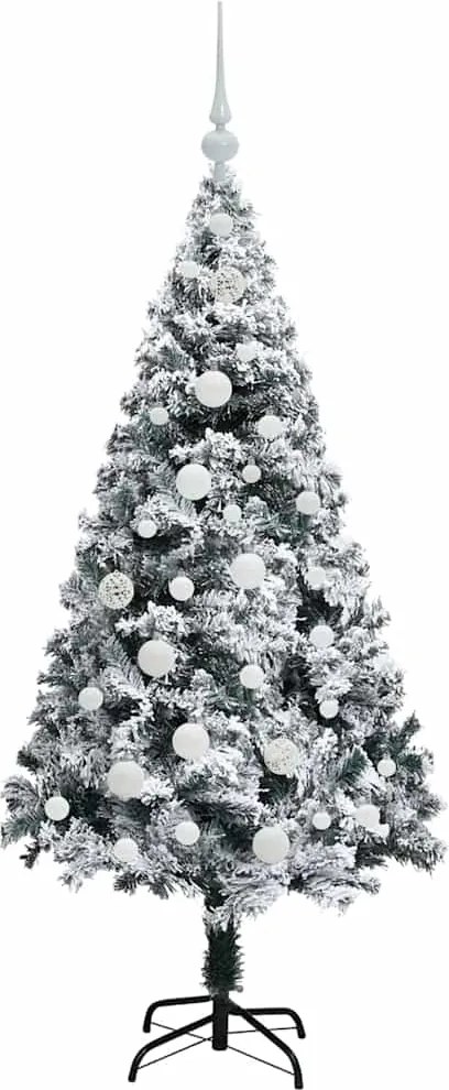 Umělý vánoční stromeček Bílá 150 cm PVC, ocel a plast 3396952