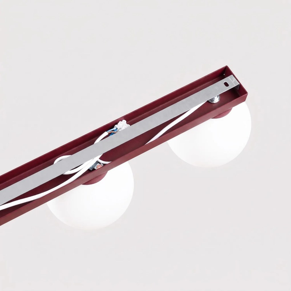 Sollux Lighting Stropní svítidlo YOLI 3 bordó