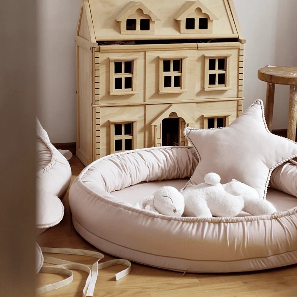 Mini hnízdo pro děti pudrově růžová