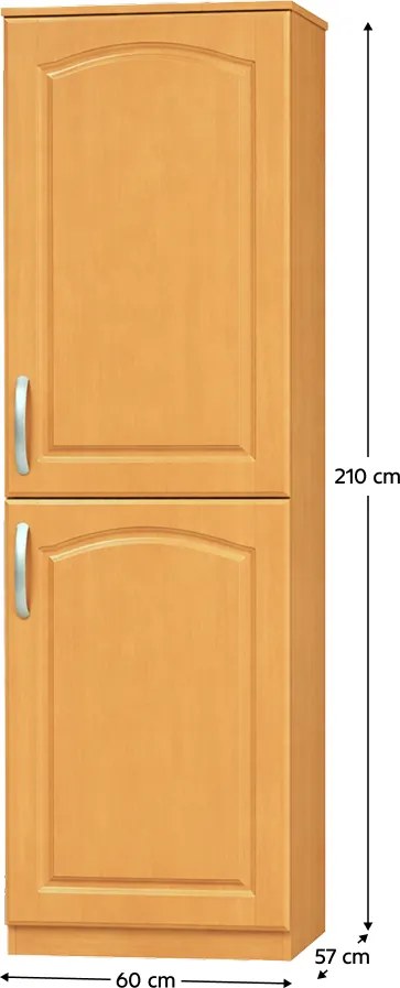 Kuchyňská skříňka, olše, pravá, LORA MDF NEW KLASIK S60LO