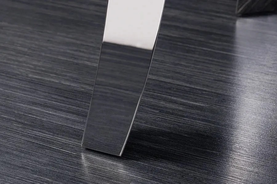 Designová konzole Rococo 140 cm černá / stříbrná