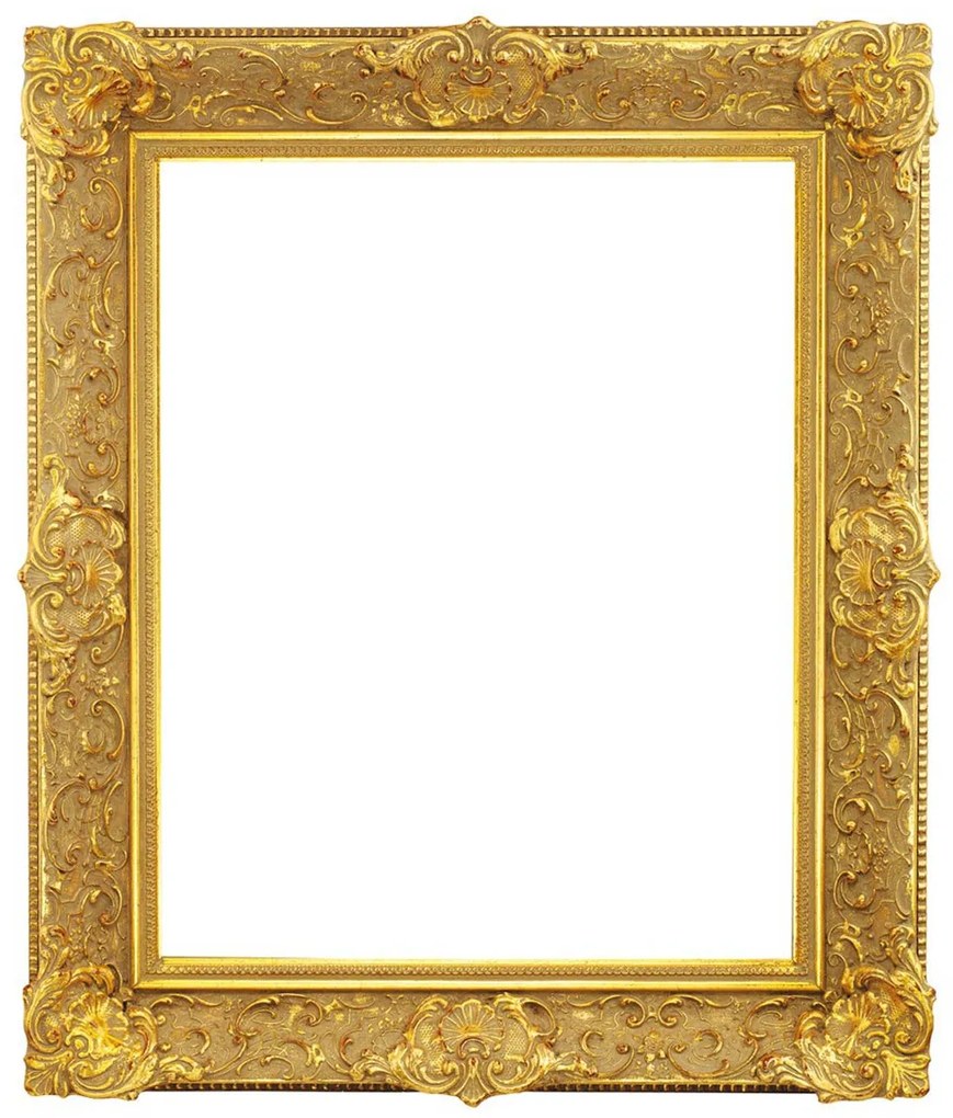 Zrcadlo Itoseventi - zlatá - 50 x 60cm