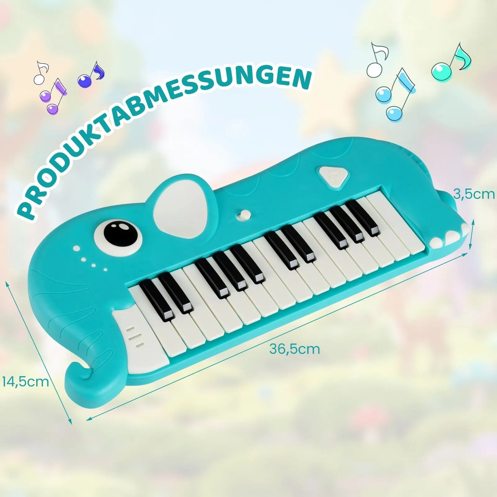 Costway 25 Dětské digitální piano Keys s vestavěnou hudební a světelnou