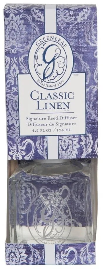 Difuzér s vůní lnu Greenleaf Signature Classic Linen, 124 ml