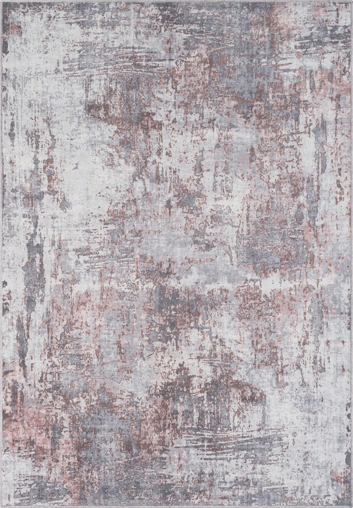 My Flair, Kusový koberec Avery grau/braun – na ven i na doma, 160x230, šedá, chodba / předsíň