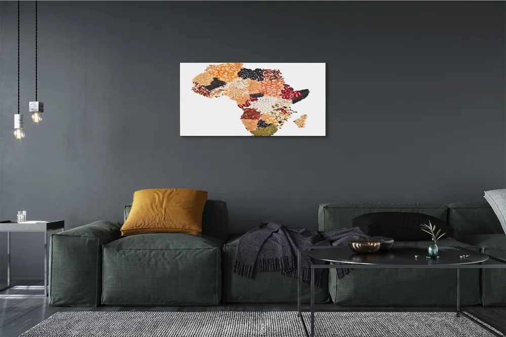 Obrazy na plátně mapa koření 140x70 cm