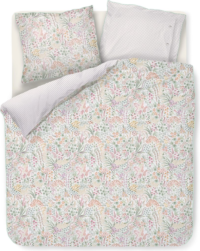 Pip Studio perkálové povlečení Lodi Garden bílé 200x200 + 2x 70x90 cm (Kvalitní perkálové povlečení na dvoulůžko)