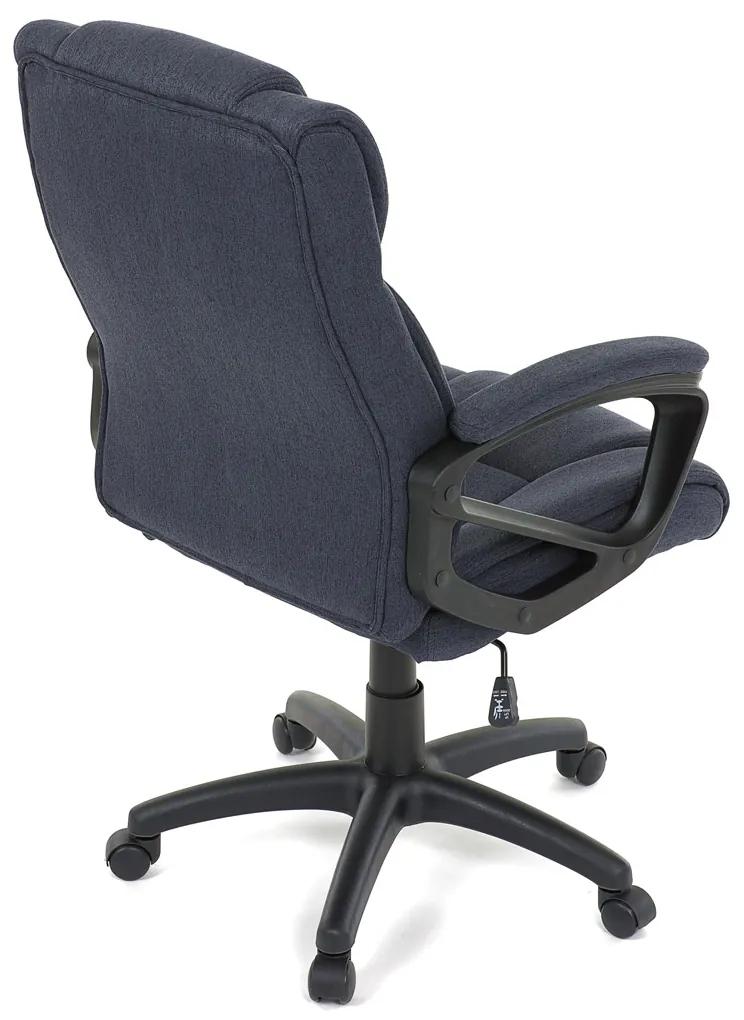 Autronic Kancelářská židle, modrá látka, černý kříž