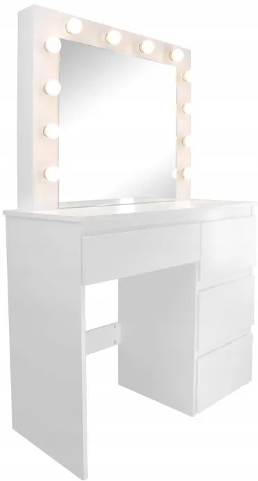 Bestent Toaletní stolek s LED zrcadlem Miss White