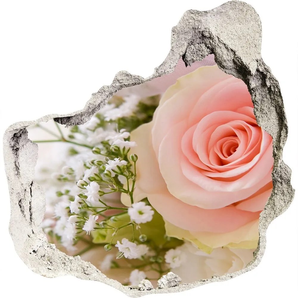 Wallmuralia Samolepící díra nálepka Kytice květin 75x75 cm