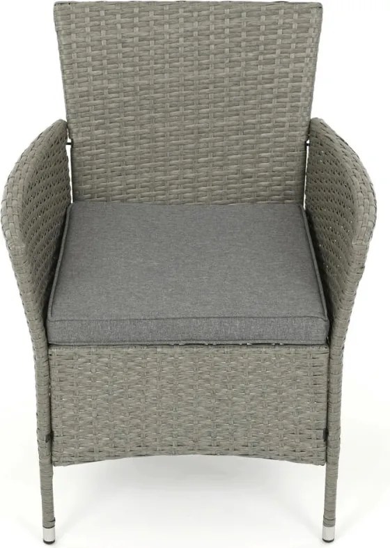 Zahradní sestava AZS-A1442 GREY, polyratan, šedá (111 x 62) cm