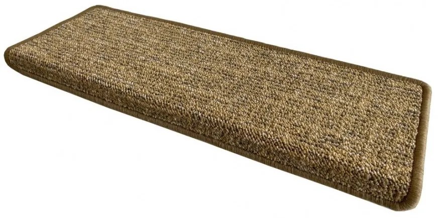 Vopi Nášlapy na schody Alassio zlatohnědé obdélník, samolepící - 25x80 obdélník (rozměr včetně ohybu)