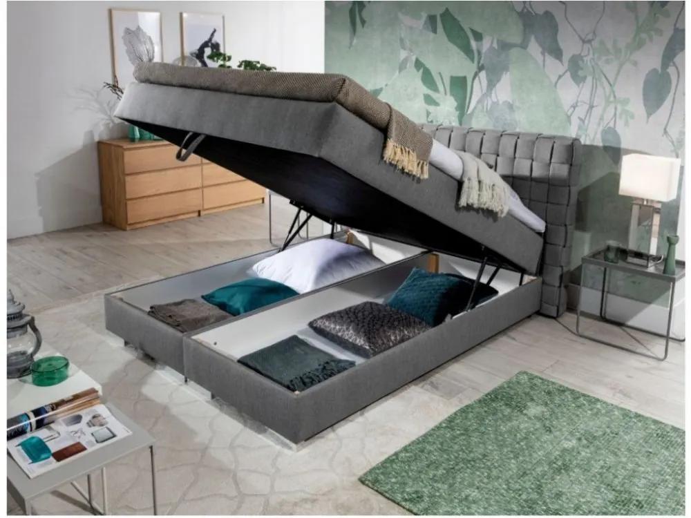 Stylová čalouněná postel ANKARA 200x200 cm Terra 2