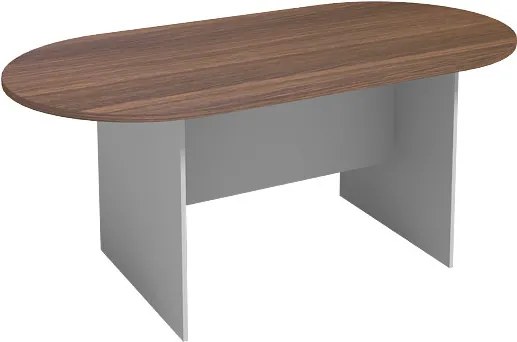 B2B Partner Jednací stůl PRIMO 1800 x 900 mm, oválný, ořech