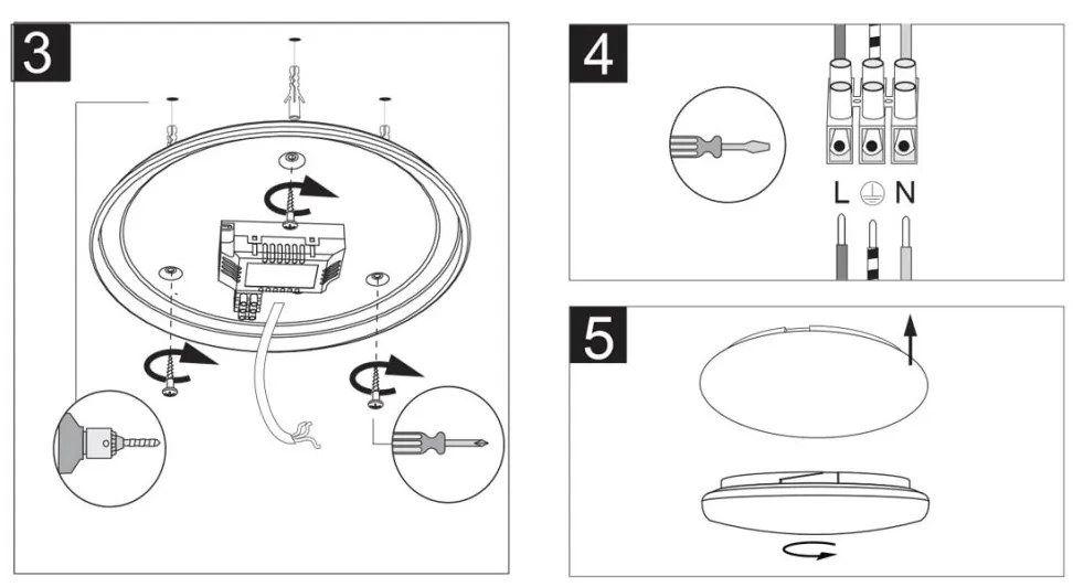 VELAMP LED stropní svítidlo PTLED20W