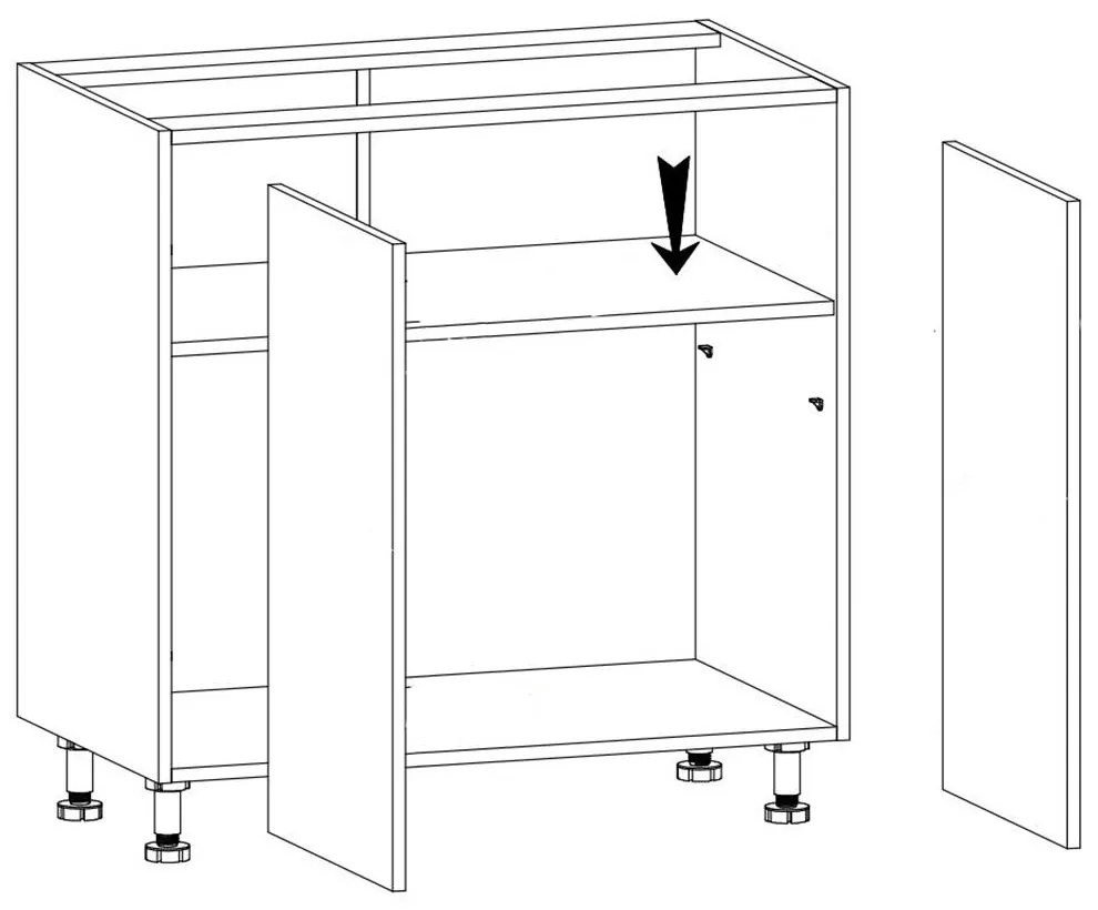 Kuchyňská linka PROVENCE k | 260 cm var.B | SOKL v CENĚ | borovice andersen