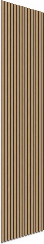 Denpanels Akustický panel WOOD Dub černá MDF černá plsť 240 x 60 x 2 cm